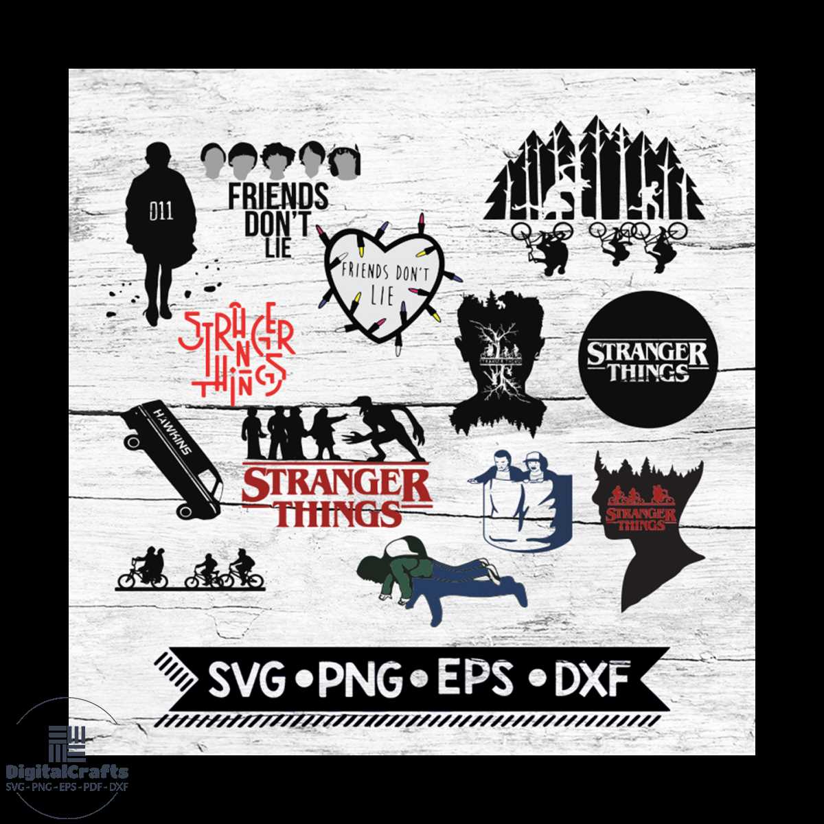 Stranger Things Svg, Friends don't lie, Stranger Svg, Cricut | Inspire ...