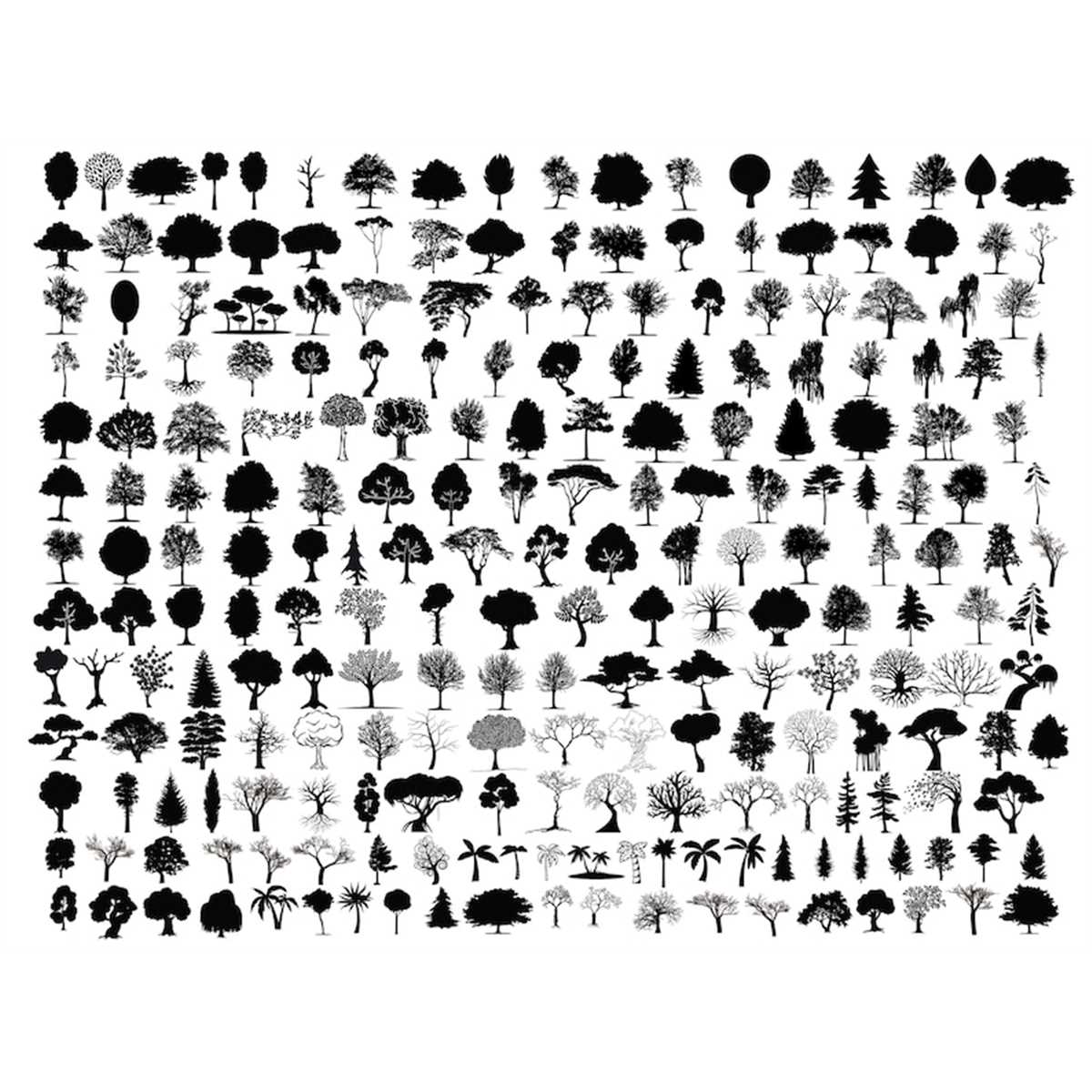 TREE SILHOUETTE SVG Bundle, Tree Cut Files for Cricut, Fores | Inspire ...