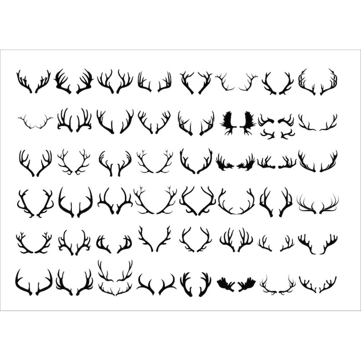 Deer Antlers Svg Deer Antlers Clipart Antlers Svg Cut File Inspire