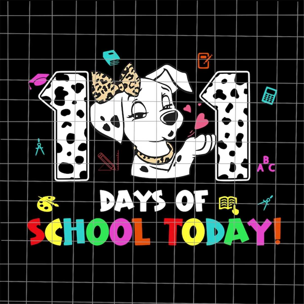 101 Days Of School Dalmatian Dog Svg, Dalmatian 100th Day Of | Inspire ...