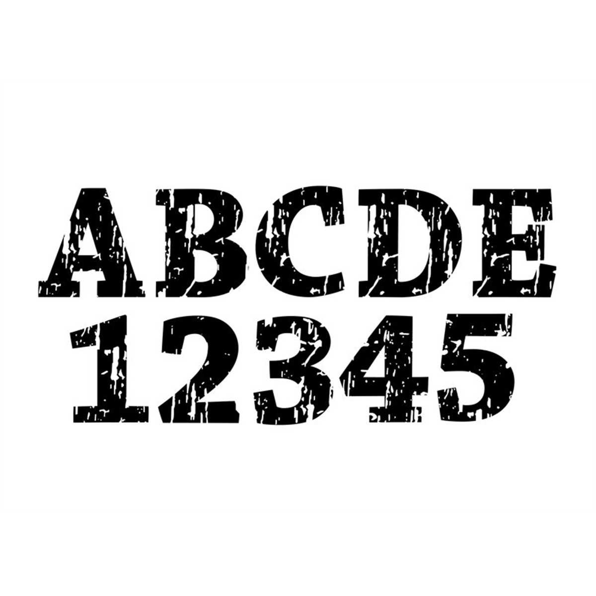 DISTRESSED FONT SVG Files, Distressed Font Clipart, Grunge F | Inspire ...