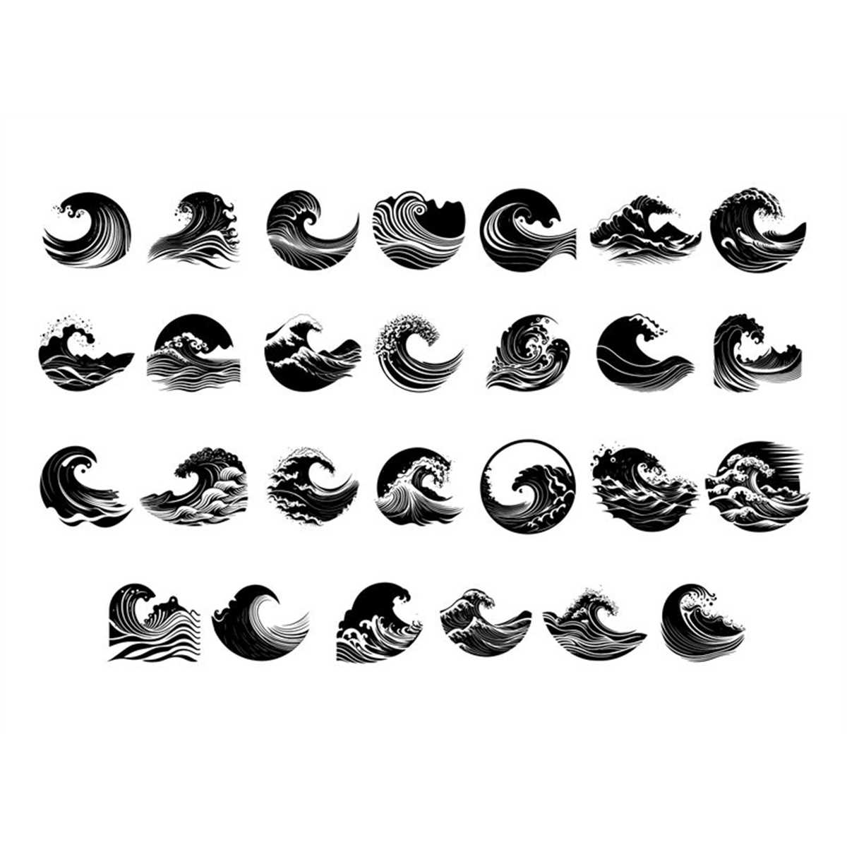 WAVE SVG, Wave Svg Cut Files For Cricut, Wave Clipart, Waves - Inspire ...