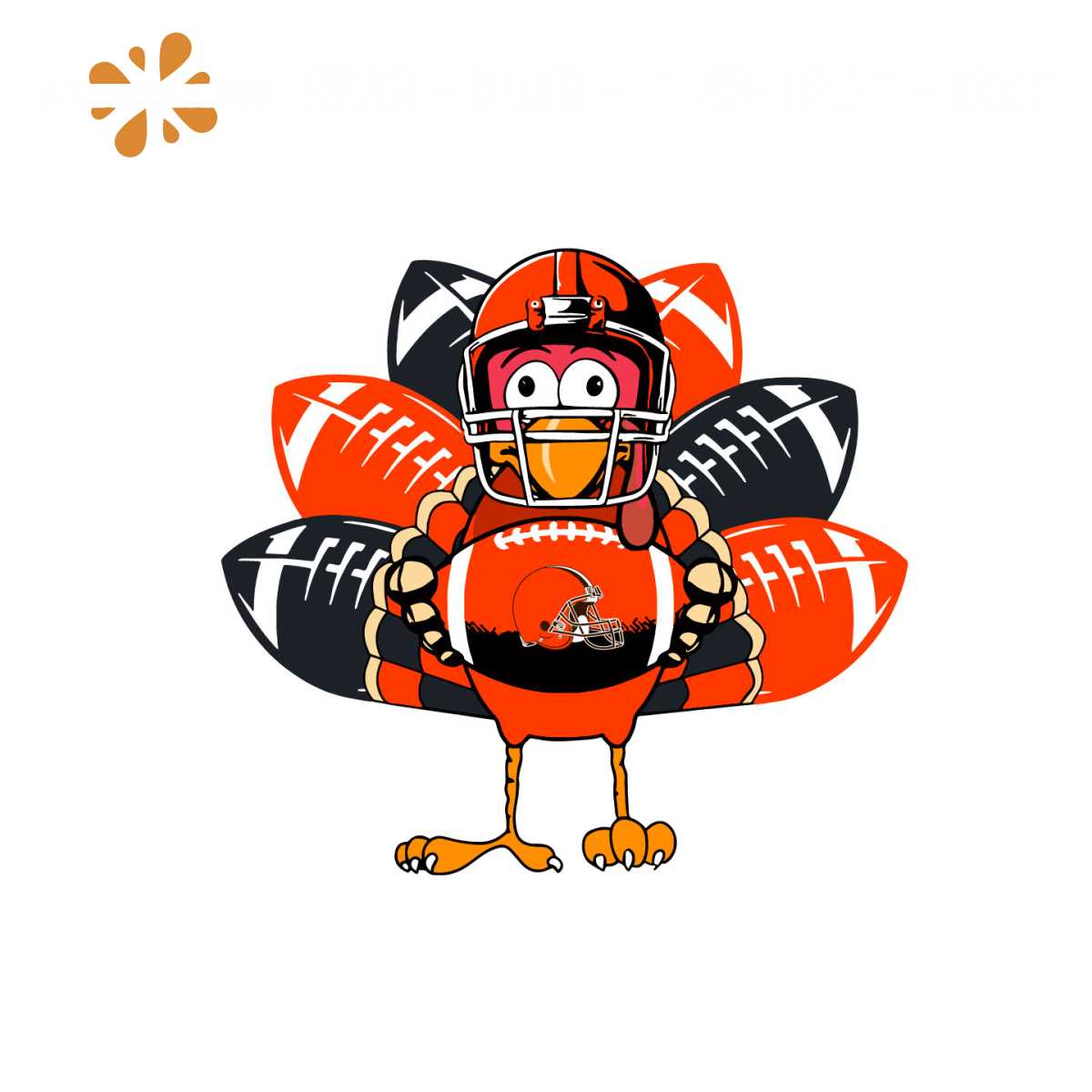 Cleveland Browns Turkey Thanksgiving SVG Cutting Digital Fil - Inspire ...