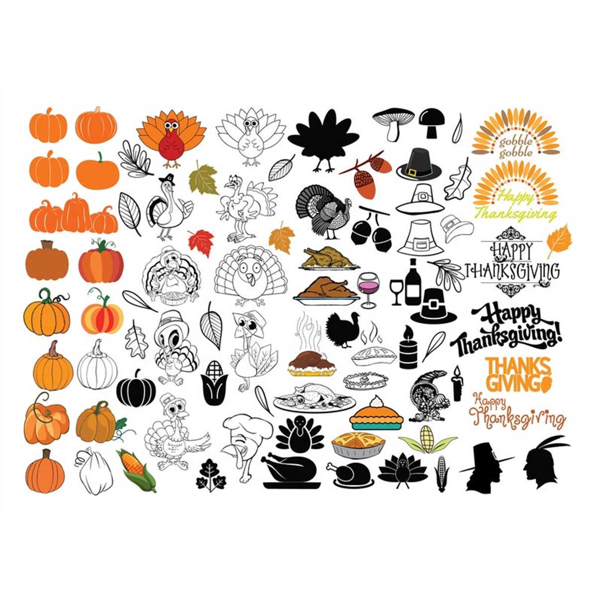 THANKSGIVING SVG BUNDLE, Thanksgiving Clipart, Thanksgiving - Inspire ...