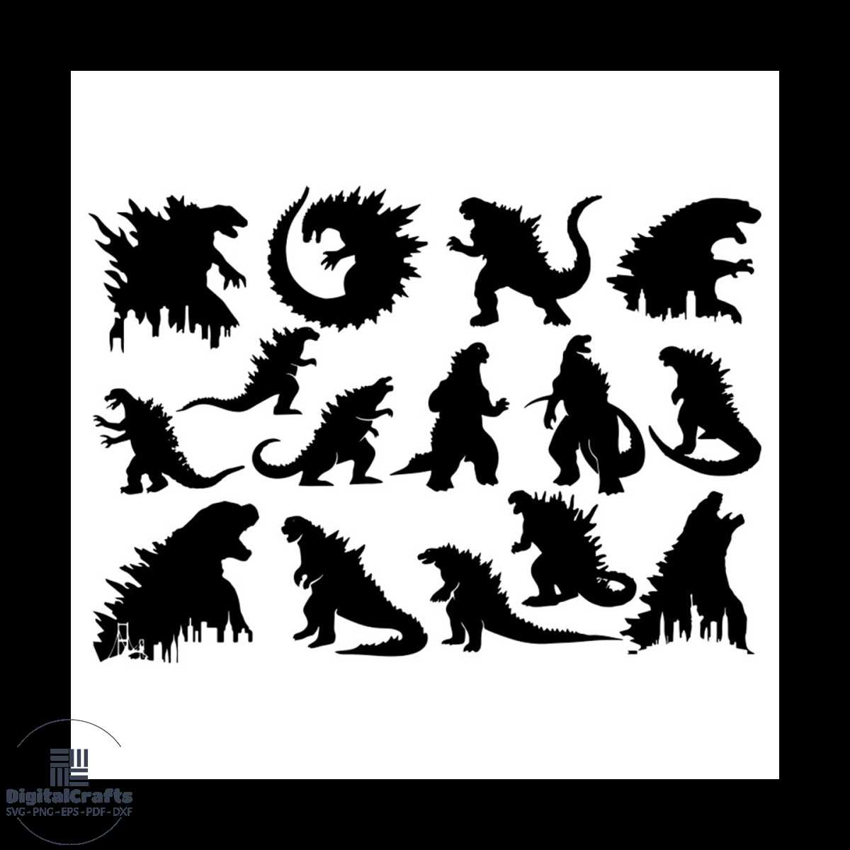 Godzilla Bundle SVG Files For Silhouette, Files For Cricut, - Inspire ...