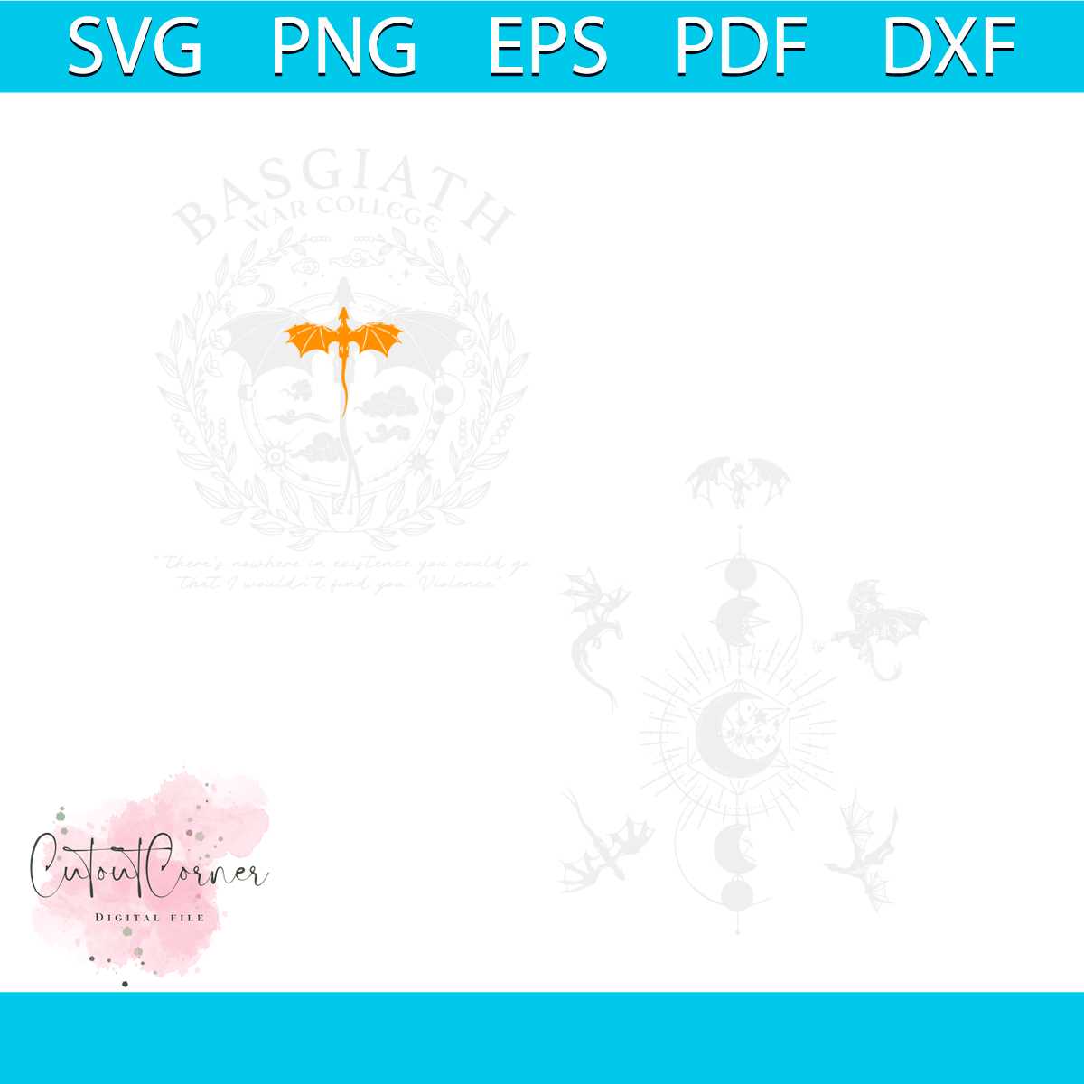 Basgiath War College Healer SVG Fourth Wing SVG Cricut File | Inspire ...
