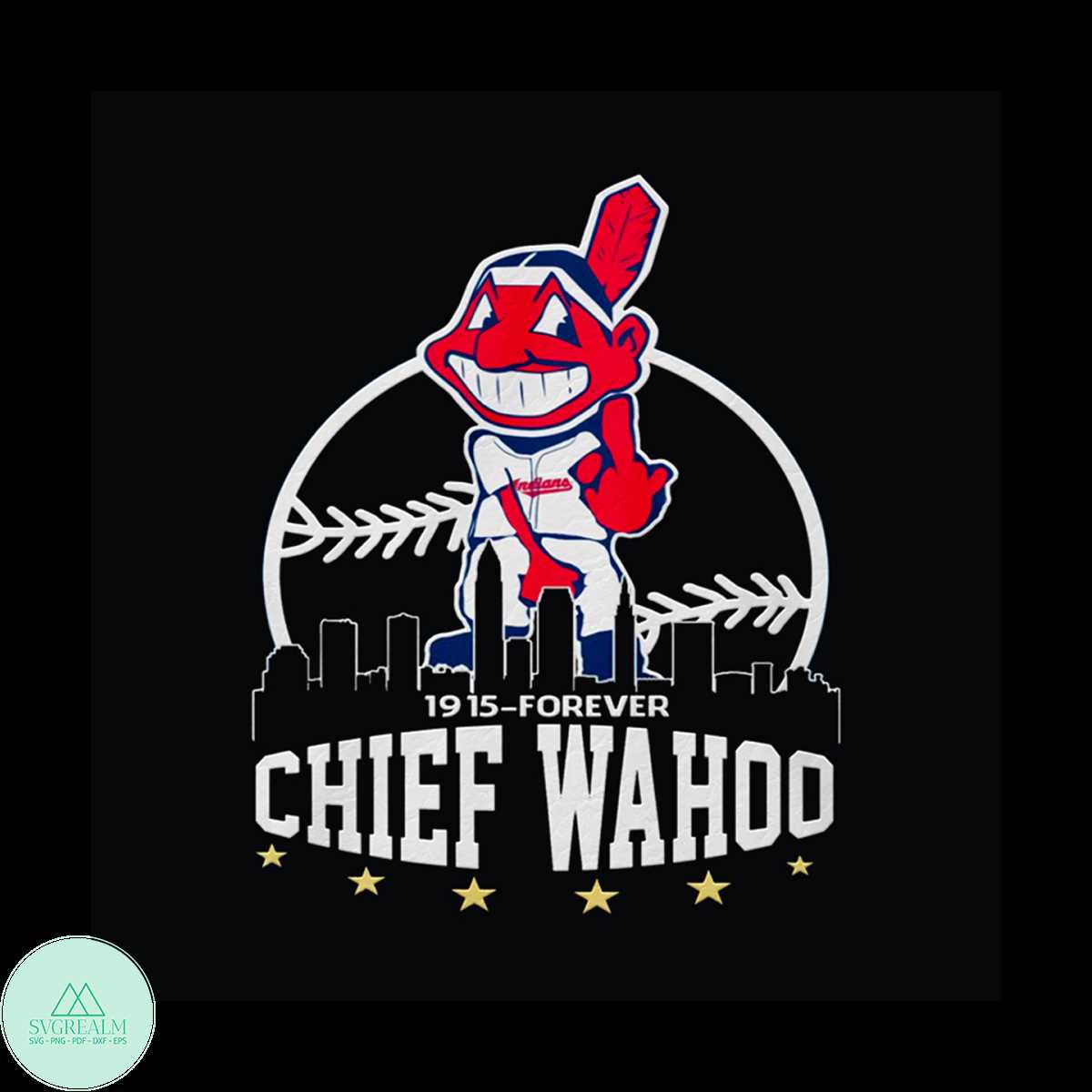 Chief Wahoo, Indians Wahoo svg, Vintage Wahoo svg, chief wah | Inspire ...