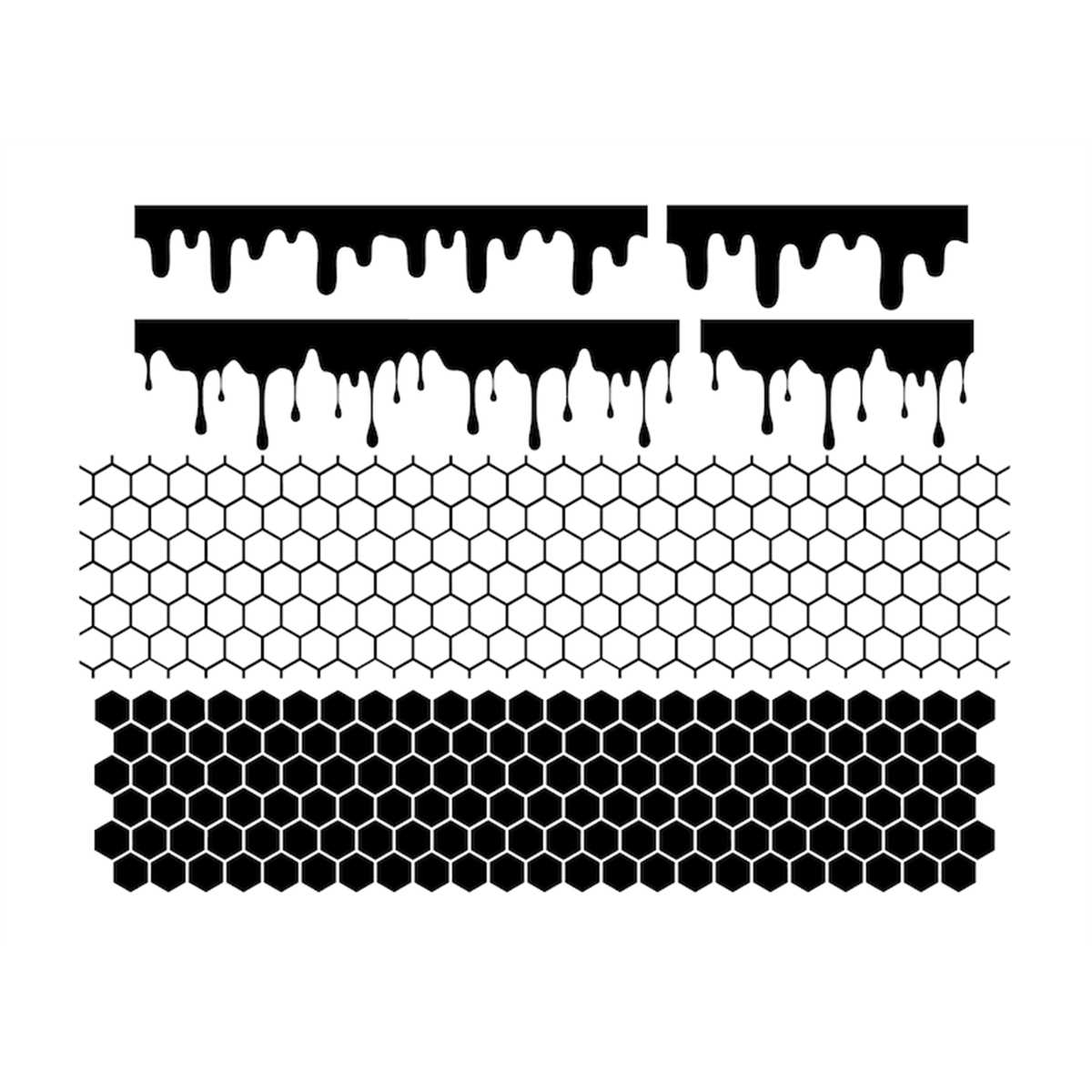 HONEYCOMB PATTERN Svg, DRIPPING Honey Svg, Honey Drip svg, - Inspire Uplift