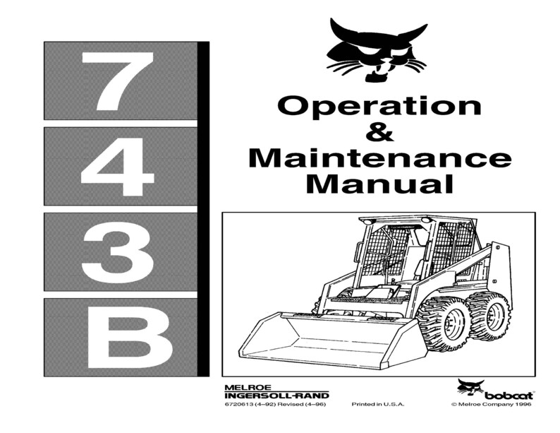 743 Skid Steer Loader Operation Maintenance Manual 743B | Inspire Uplift