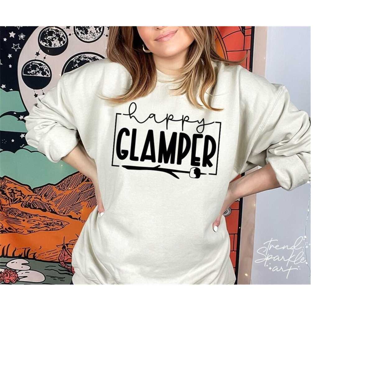 Happy Glamper SVG, PNG, Glamper Svg, Glamer Svg, Marshmallow - Inspire Uplift