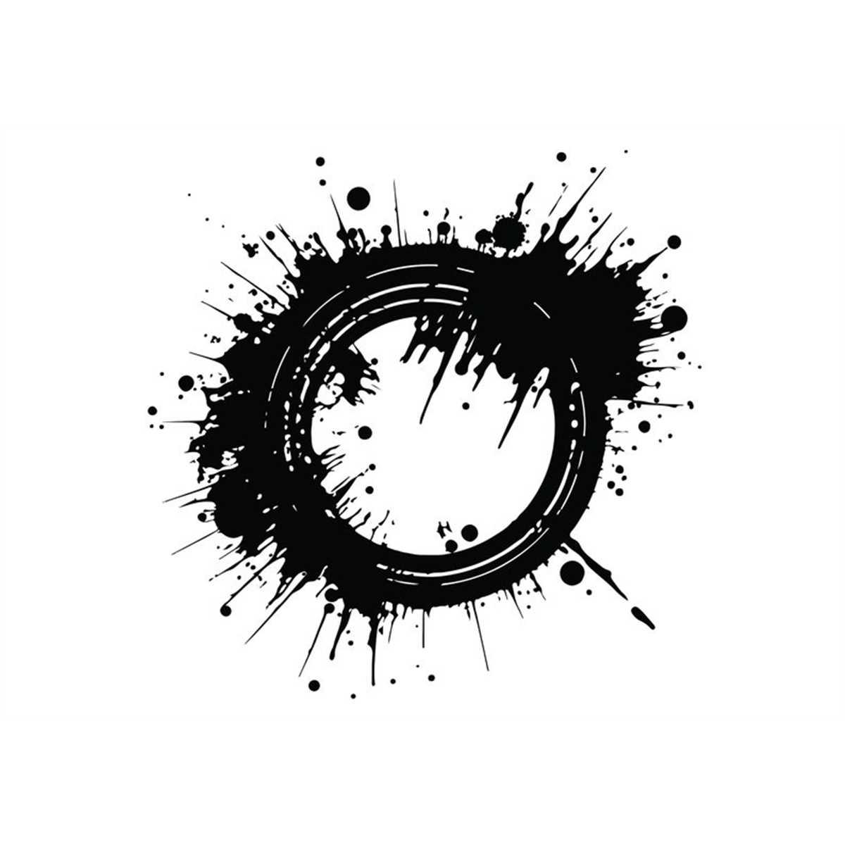 SPLATTER CIRCLE SVG, Splatter Circle Clipart, Splatter Circl | Inspire ...