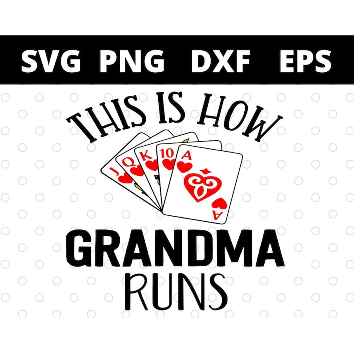 This Is How Grandma Runs Card Player Funny Grandma Running s | Inspire ...