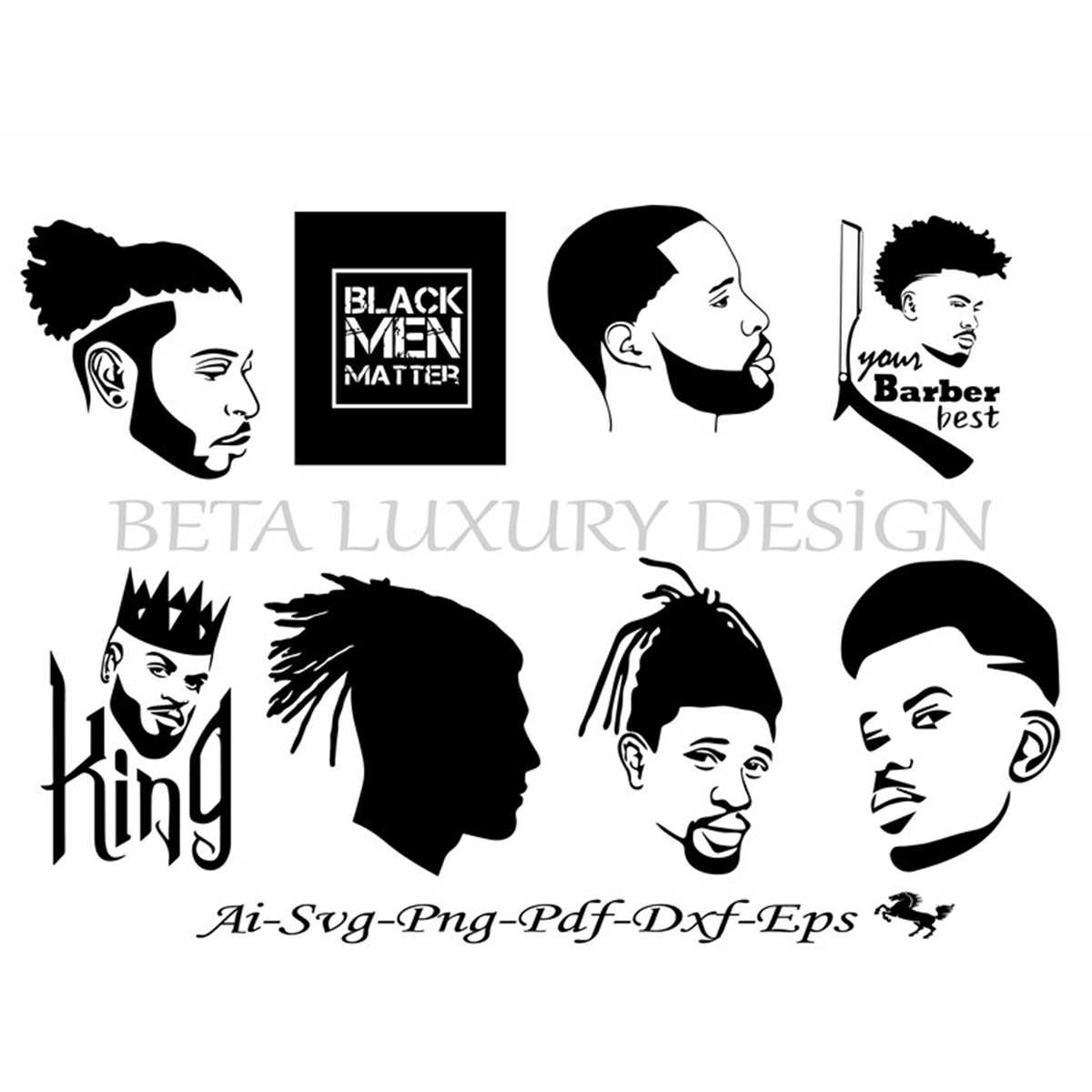 Black Man Svg,Afro Man Svg,Black is Matter Svg,Black Man Bun | Inspire ...
