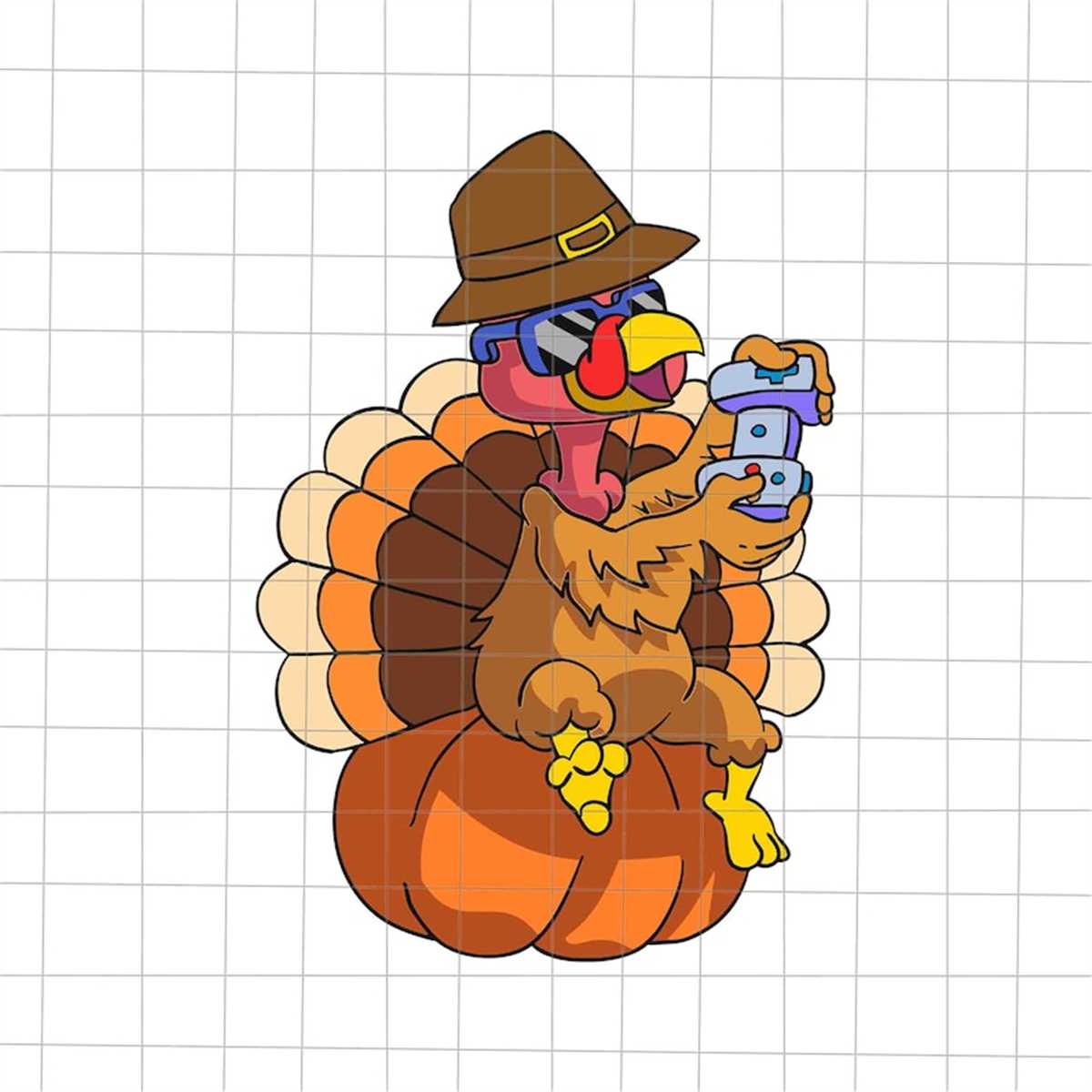 Turkey Gamer Svg, Gamer Thanksgiving Svg, Gamer Thankful Svg | Inspire ...