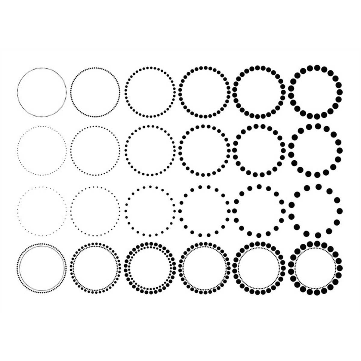 DOTTED CIRCLE SVG, Dotted circle clipart, Dotted frame svg, - Inspire ...