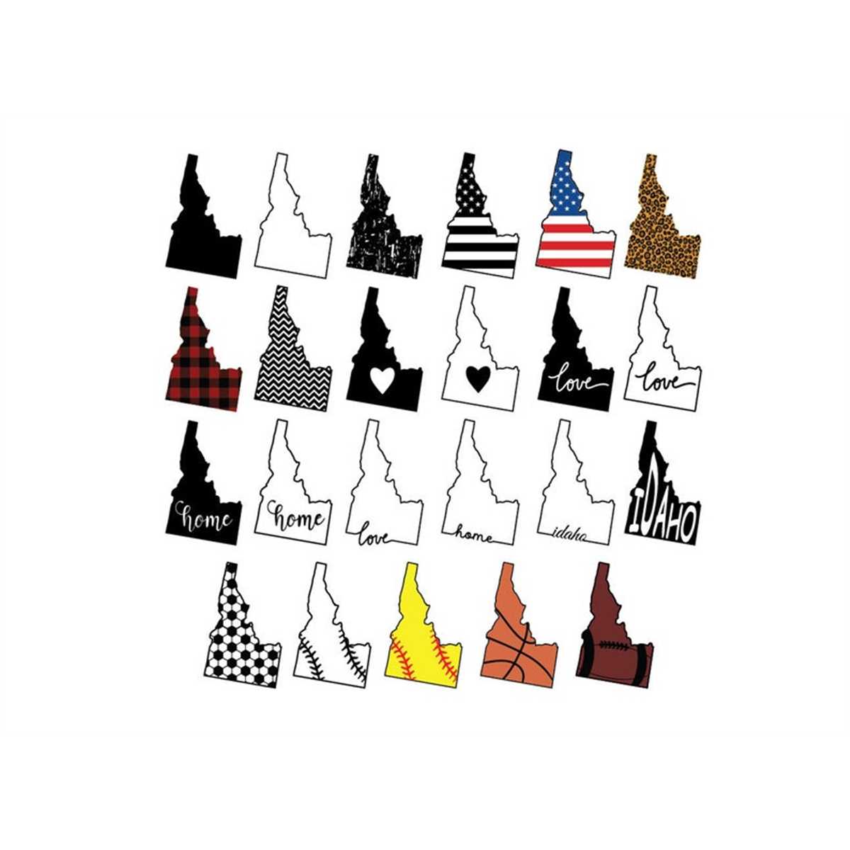 IDAHO STATE SVG Bundle, Idaho State Clipart, Idaho state sil | Inspire ...