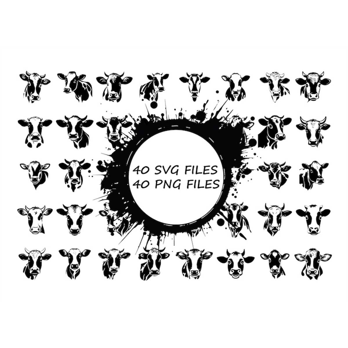 COW SVG, COW clipart, Cow head svg file for Cricut, Farm Lif | Inspire ...