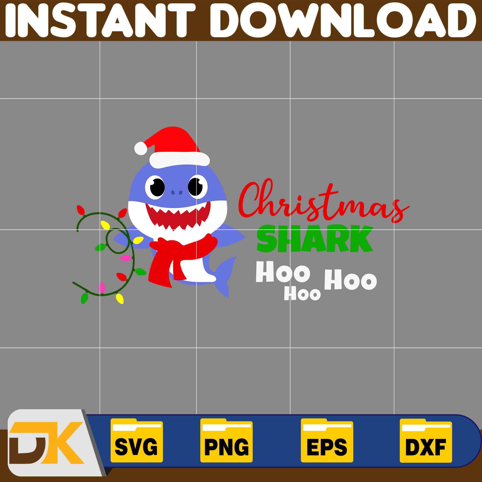 Christmas Shark Svg, Baby Shark Svg, Dodo Shark Svg, Daddy S | Inspire ...