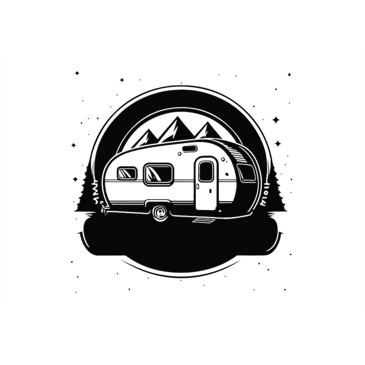 CAMPER CARAVAN SVG, Camper Clipart, Camping Svg, Camper Svg - Inspire ...