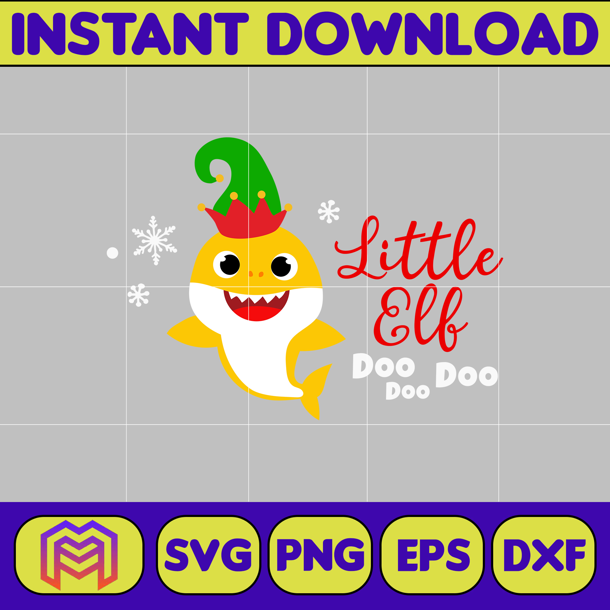 Christmas Shark Svg, Baby Shark Svg, Dodo Shark Svg, Daddy S | Inspire ...