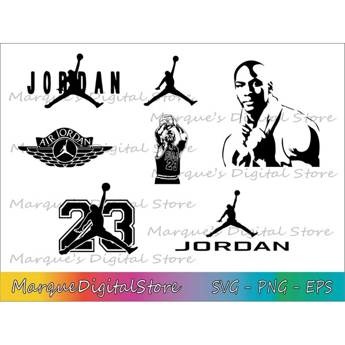 Jordan -Logo -Svg -Png, bundle, jumpman svg, 23 svg,legend s | Inspire ...