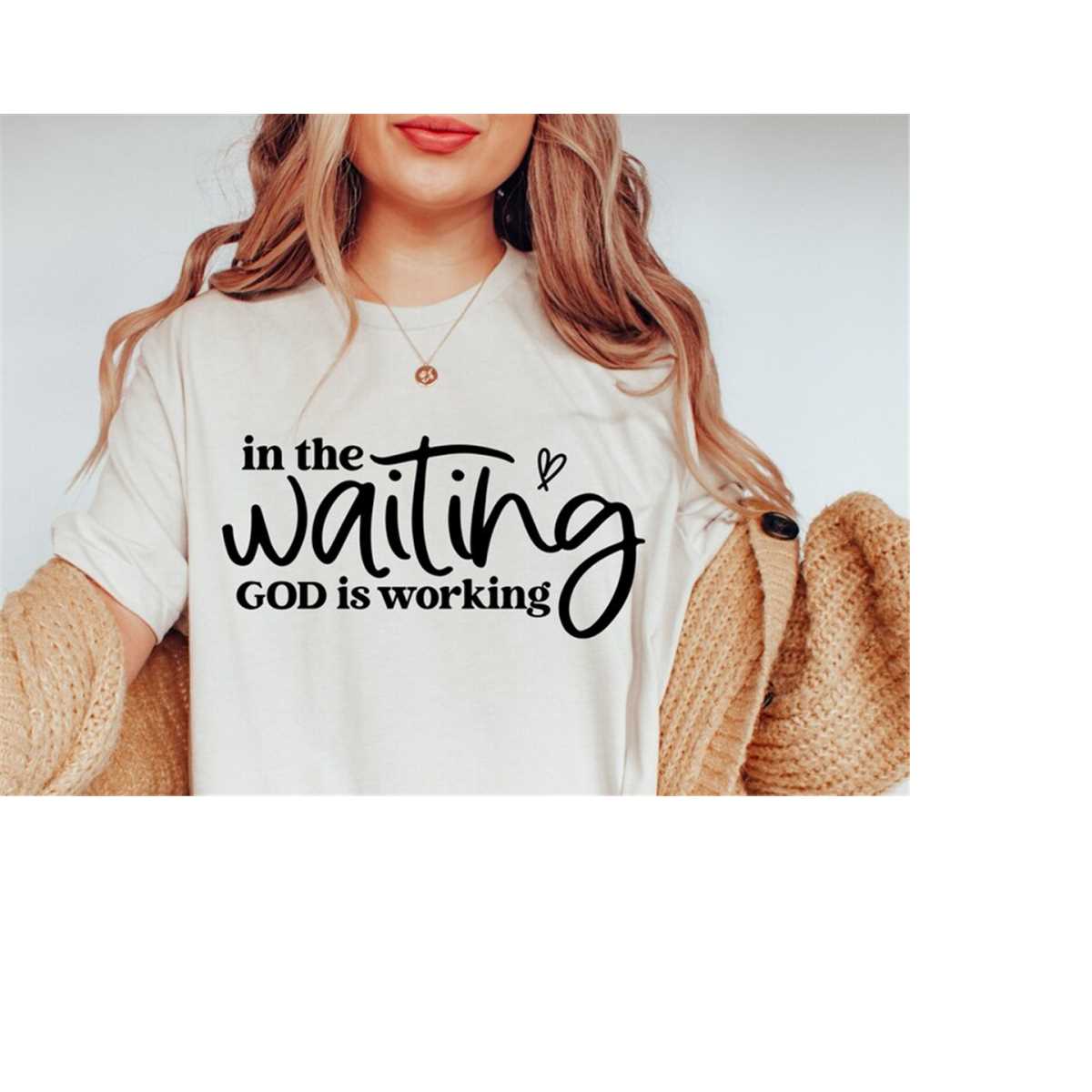 In The Waiting God Is Working SVG, Mental Health Awareness S | Inspire ...