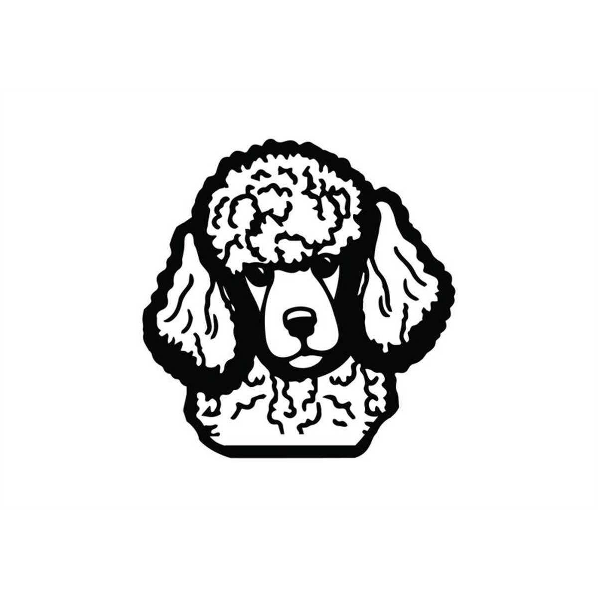 POODLE HEAD SVG, Poodle Head Clipart, Poodle Head Svg Files | Inspire ...