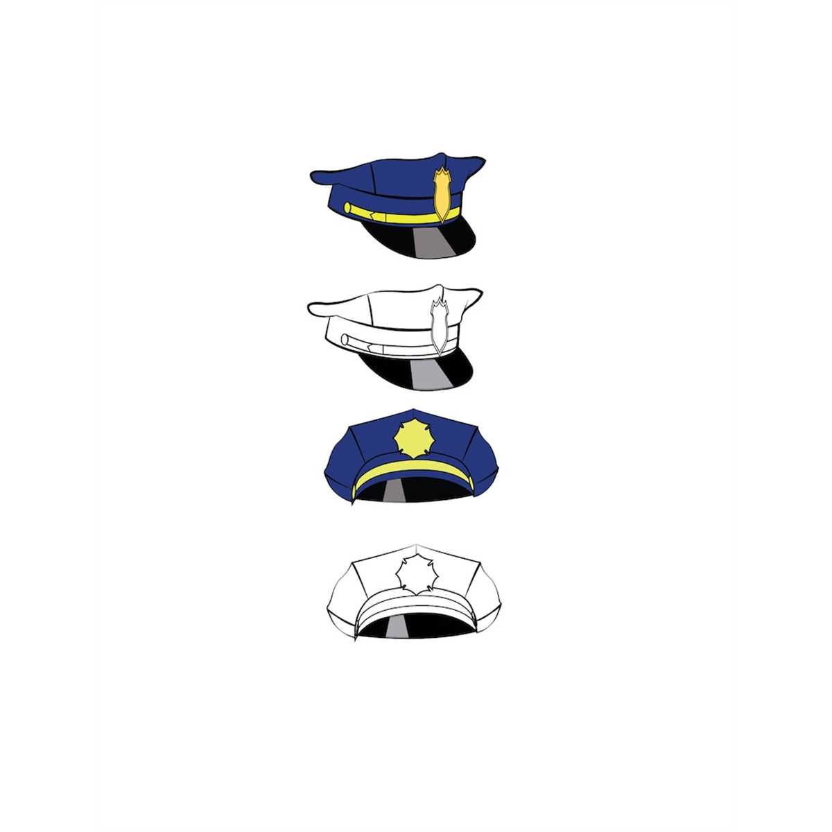 Police Hat, Police Hat SVG, SVG, Clipart, Cricut, Silhouette - Inspire ...