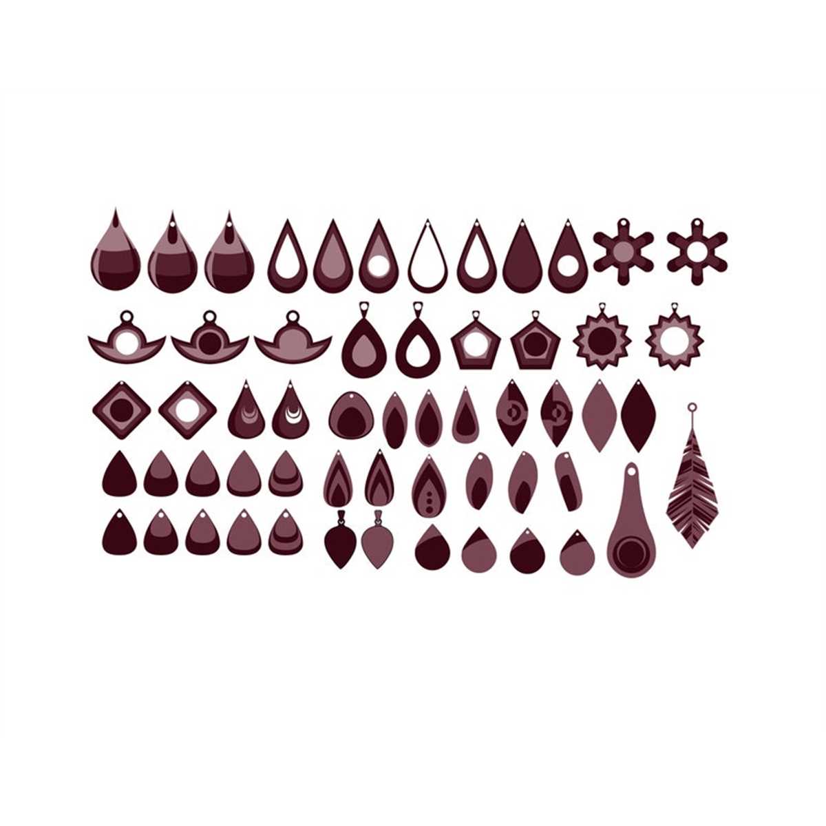 Tear Drop SVG, Pendant SVG, SVG Files, Tear Drop Vector, Cri | Inspire ...
