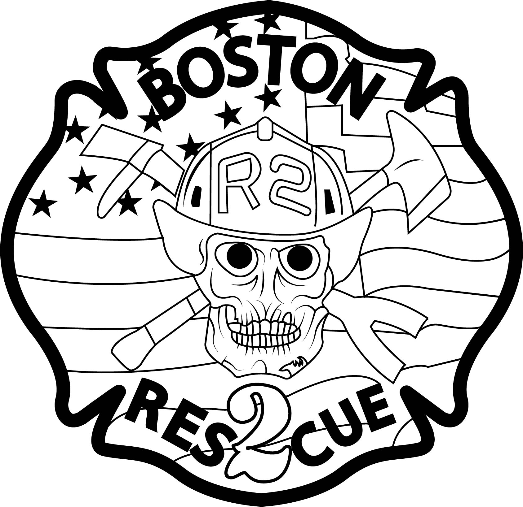 BOSTON RESCUE VECTOR FILE for laser engraving, cnc router, c | Inspire ...