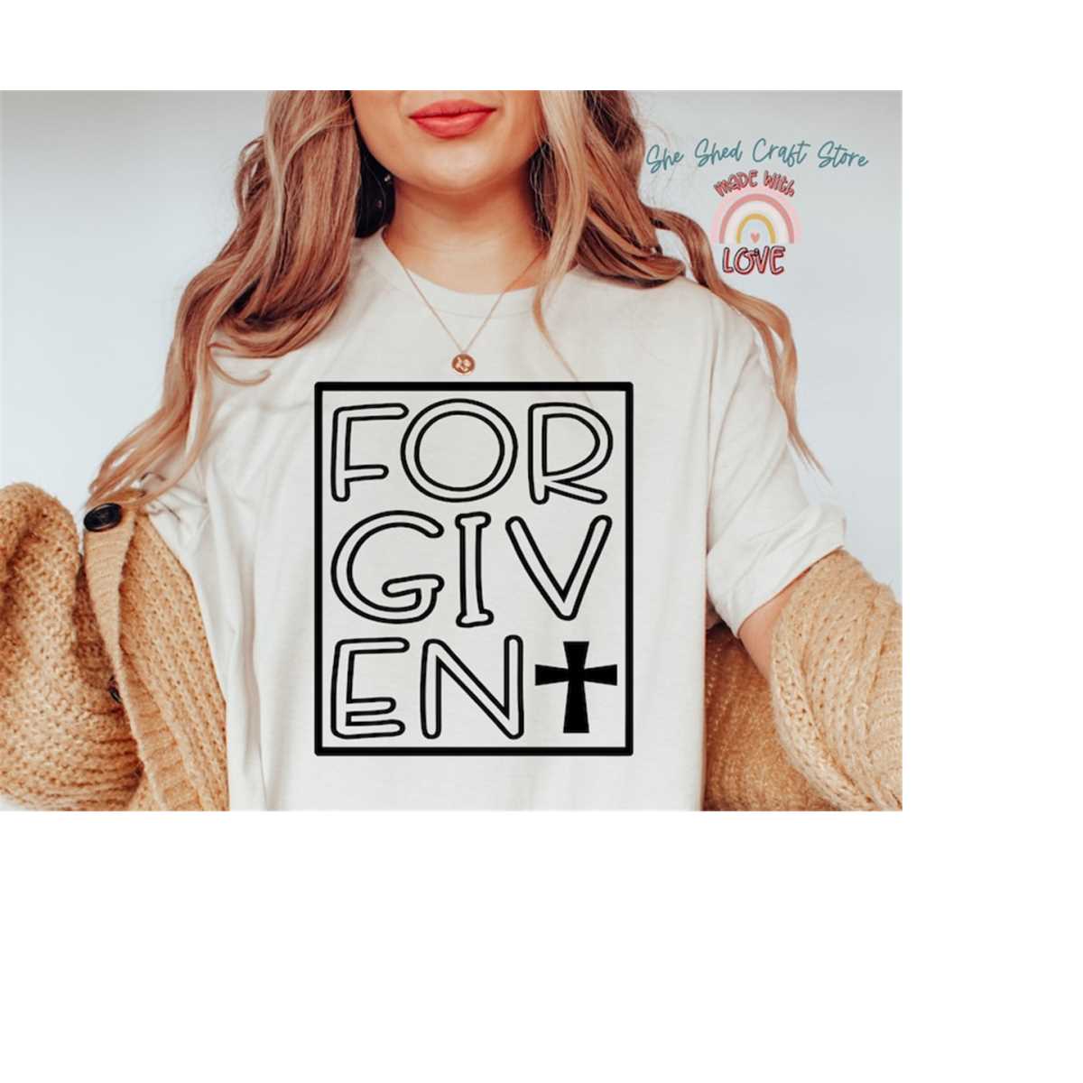 Forgiven Svg, Christian Quotes Svg, Scripture Svg, Dxf Eps P | Inspire ...