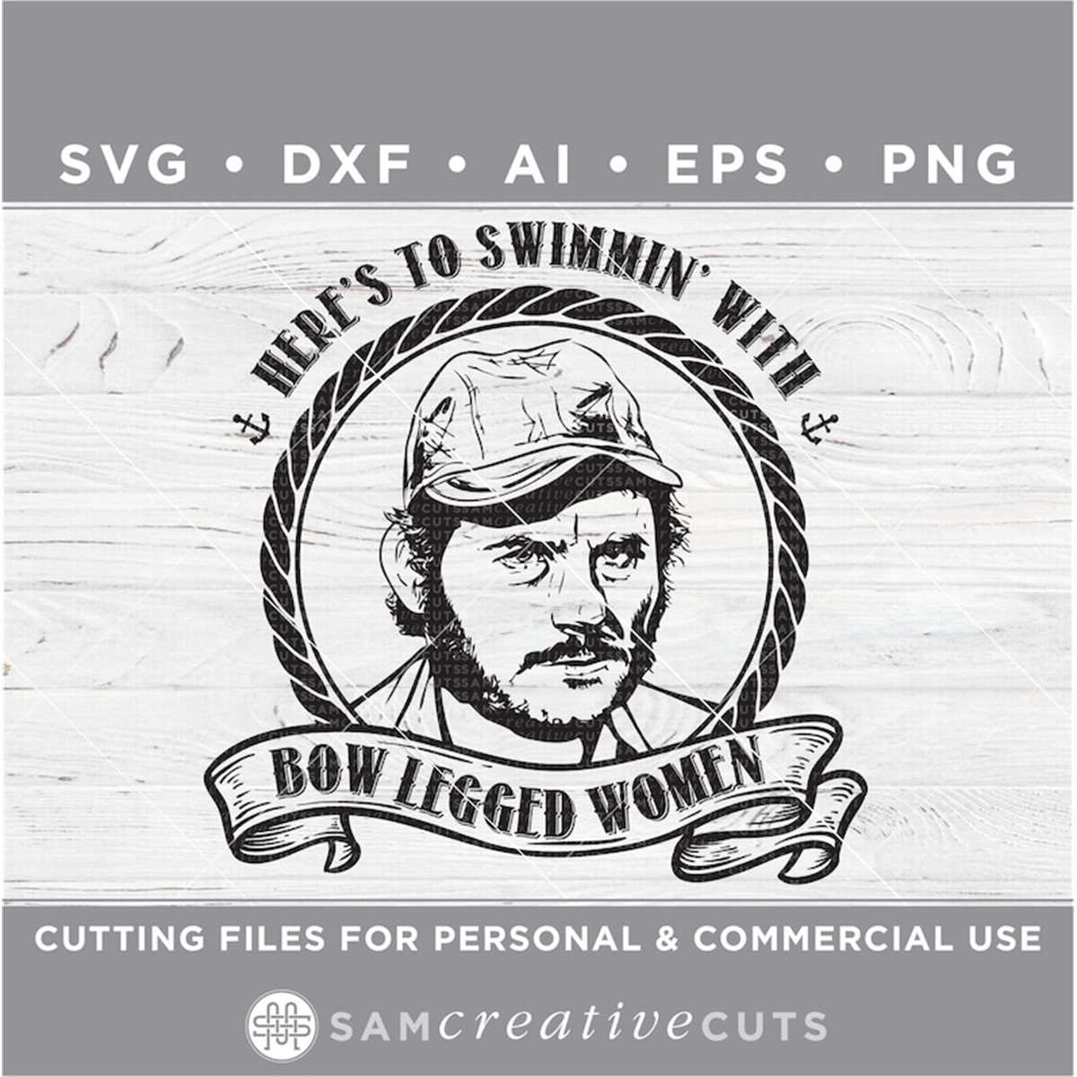 Here's To Swimming With Bow Legged Women, Jaws SVG, Shark SV | Inspire ...