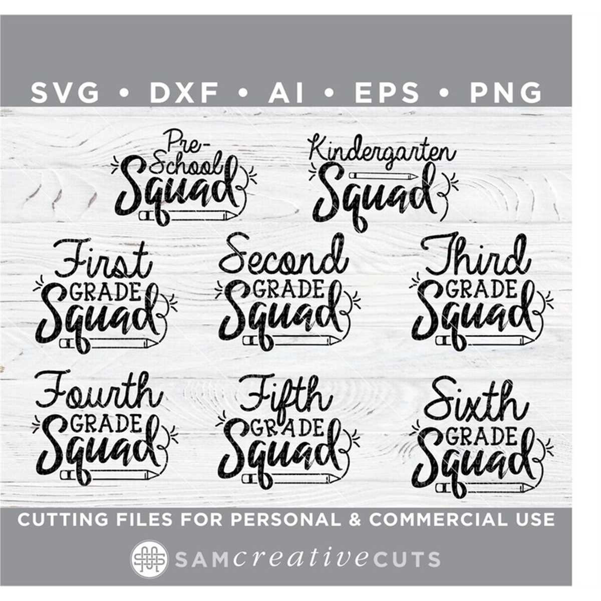 Squad First Day of School SVG Bundle - Back to School Bundle | Inspire ...