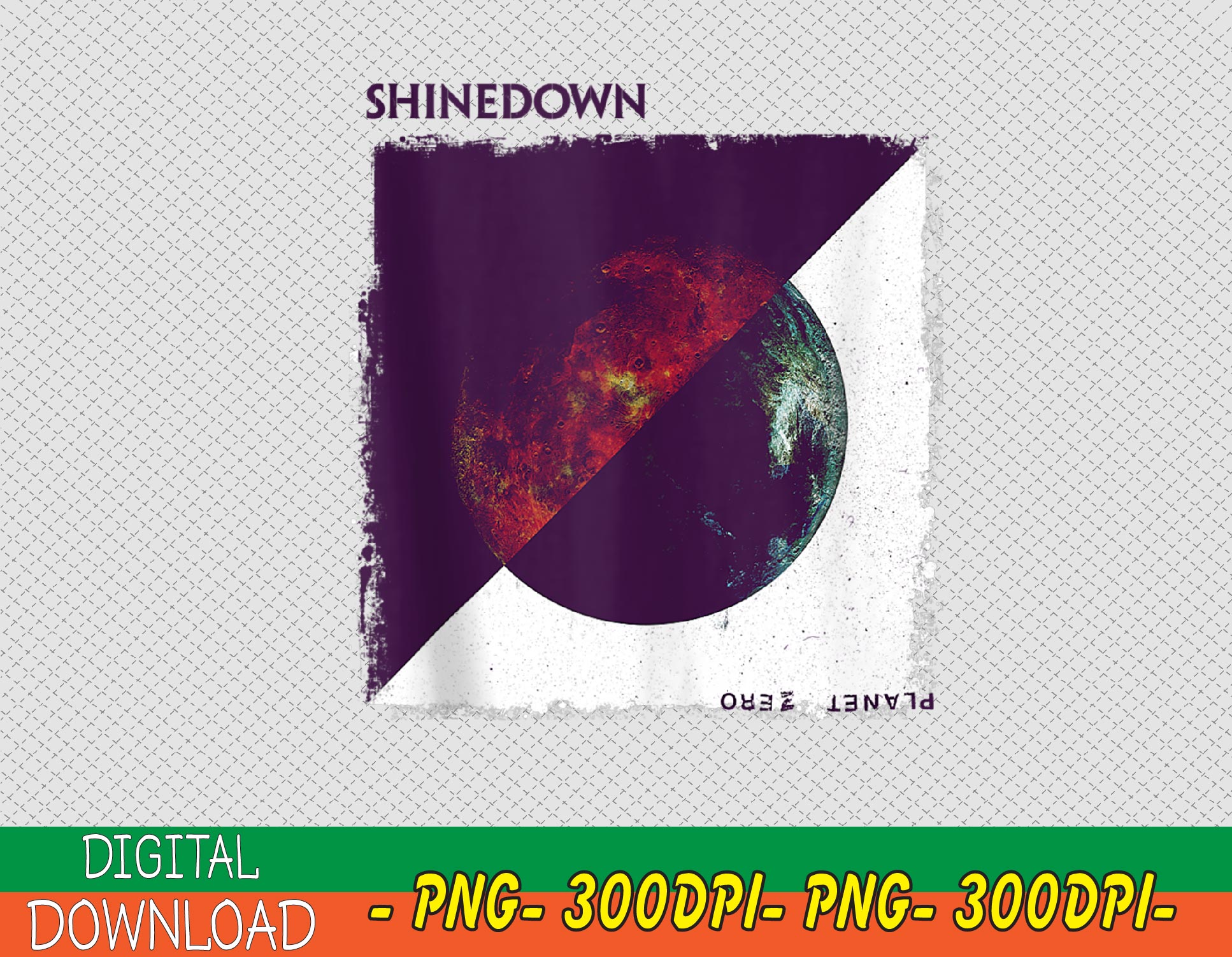 Shinedown Planet Zero White Png Digital Download Inspire Uplift