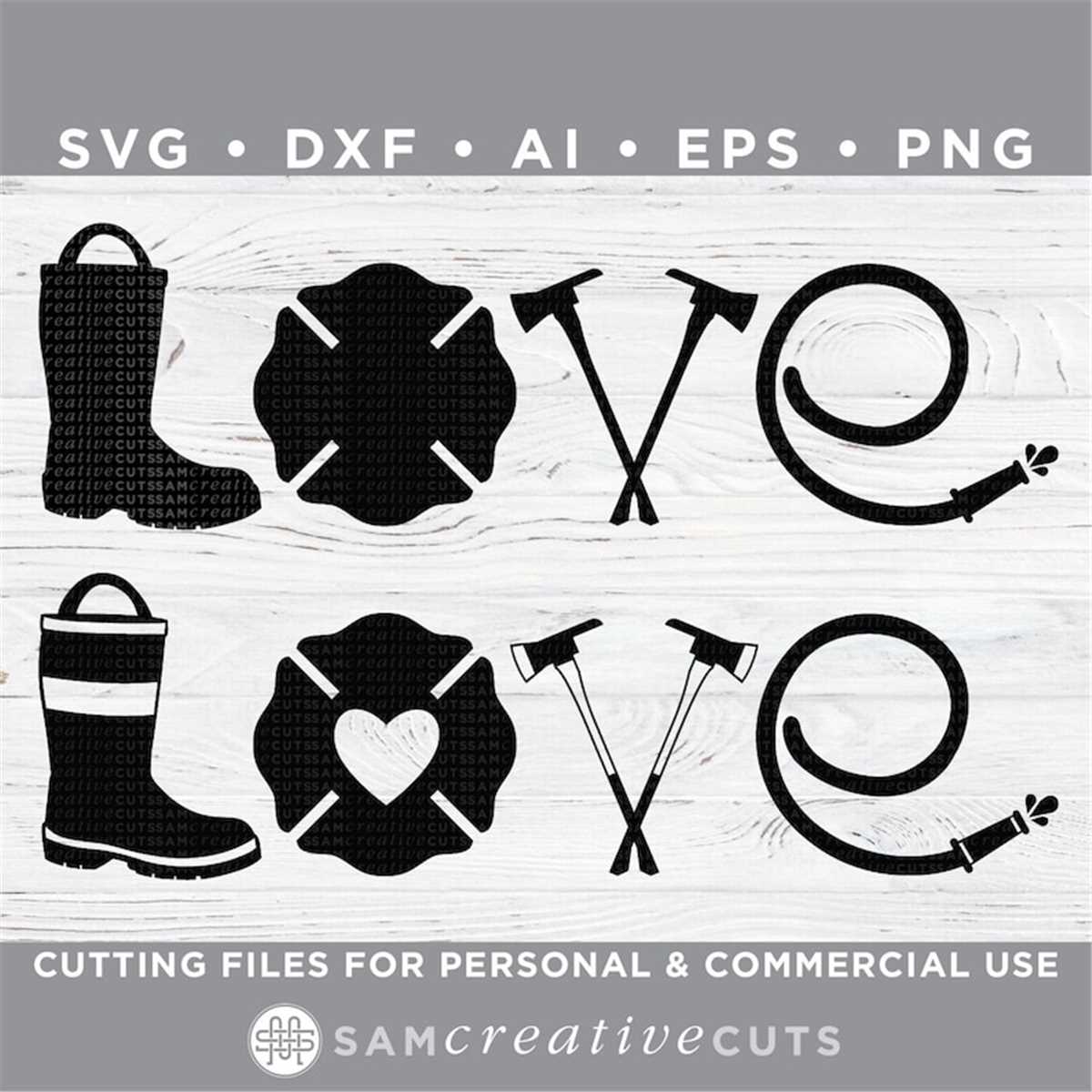 Firefighter Love Word Art - Fireman Symbols - Firefighter Wi | Inspire ...