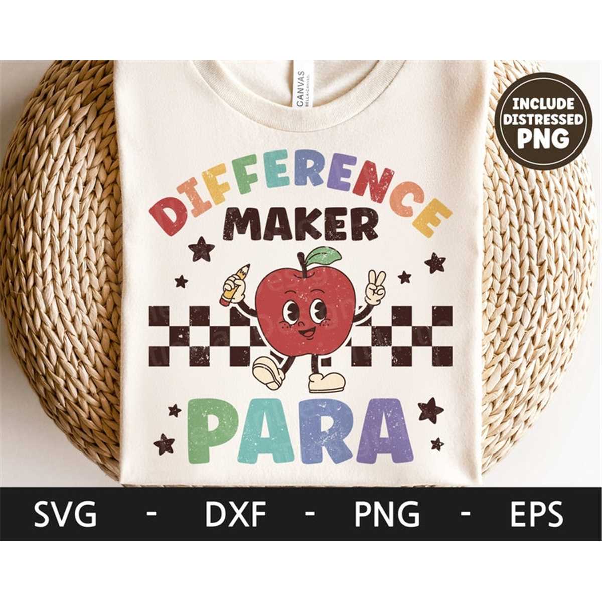 Difference Maker Para svg, Back to school svg, Apple svg, Pa - Inspire ...