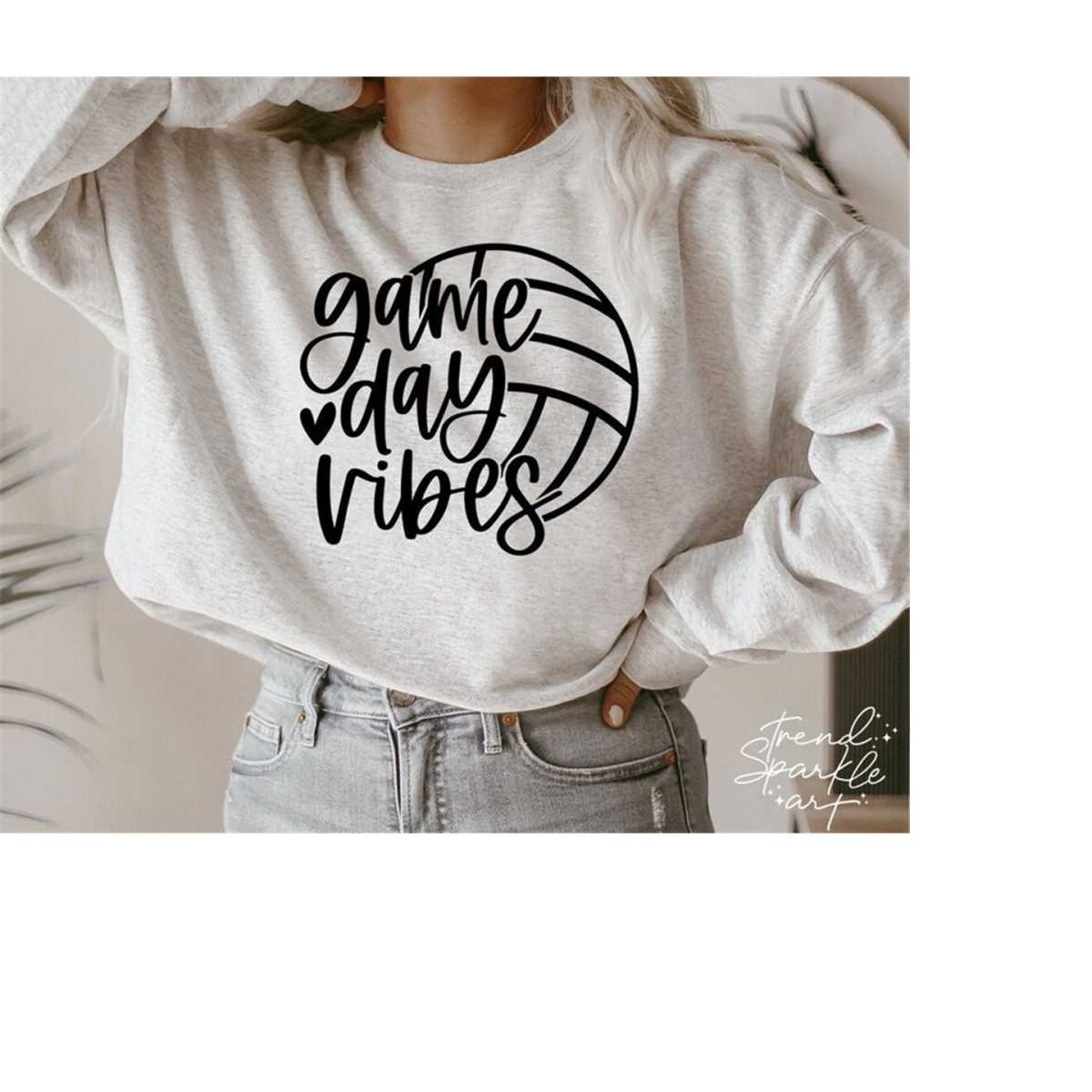 Game Day Vibes Volleyball SVG, PNG, Volleyball Svg, Volleyba - Inspire ...