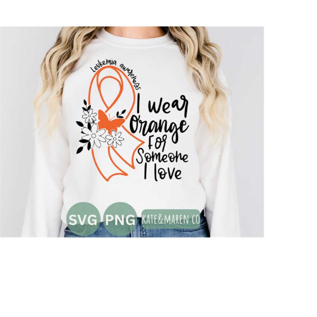 leukemia svg, leukemia awareness svg, leukemia orange ribbon - Inspire ...