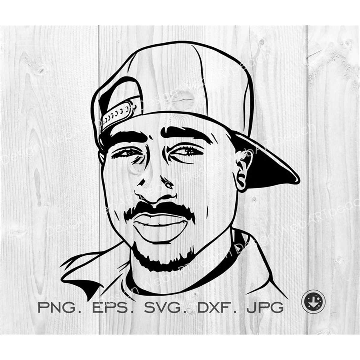 2PAC svg, Rapper svg, Tupac svg, Tupac Shakur, Tupac Shakur | Inspire ...