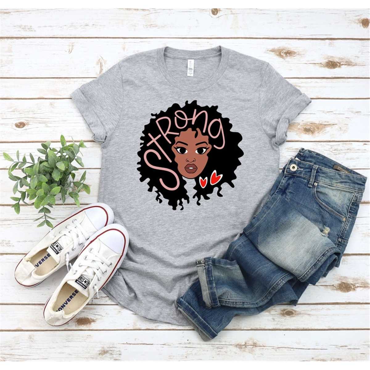 Strong Women Shirt, Boss, Black Woman, Afro Woman, Black Gir | Inspire ...