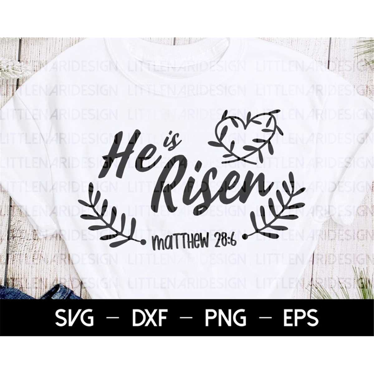 He is Risen Svg, Easter Svg, Christian, Jesus Resurrection, | Inspire ...
