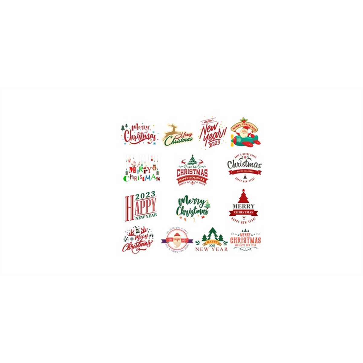 Christmas SVG Bundle, Christmas Clipart, Happy New Year Svg | Inspire ...