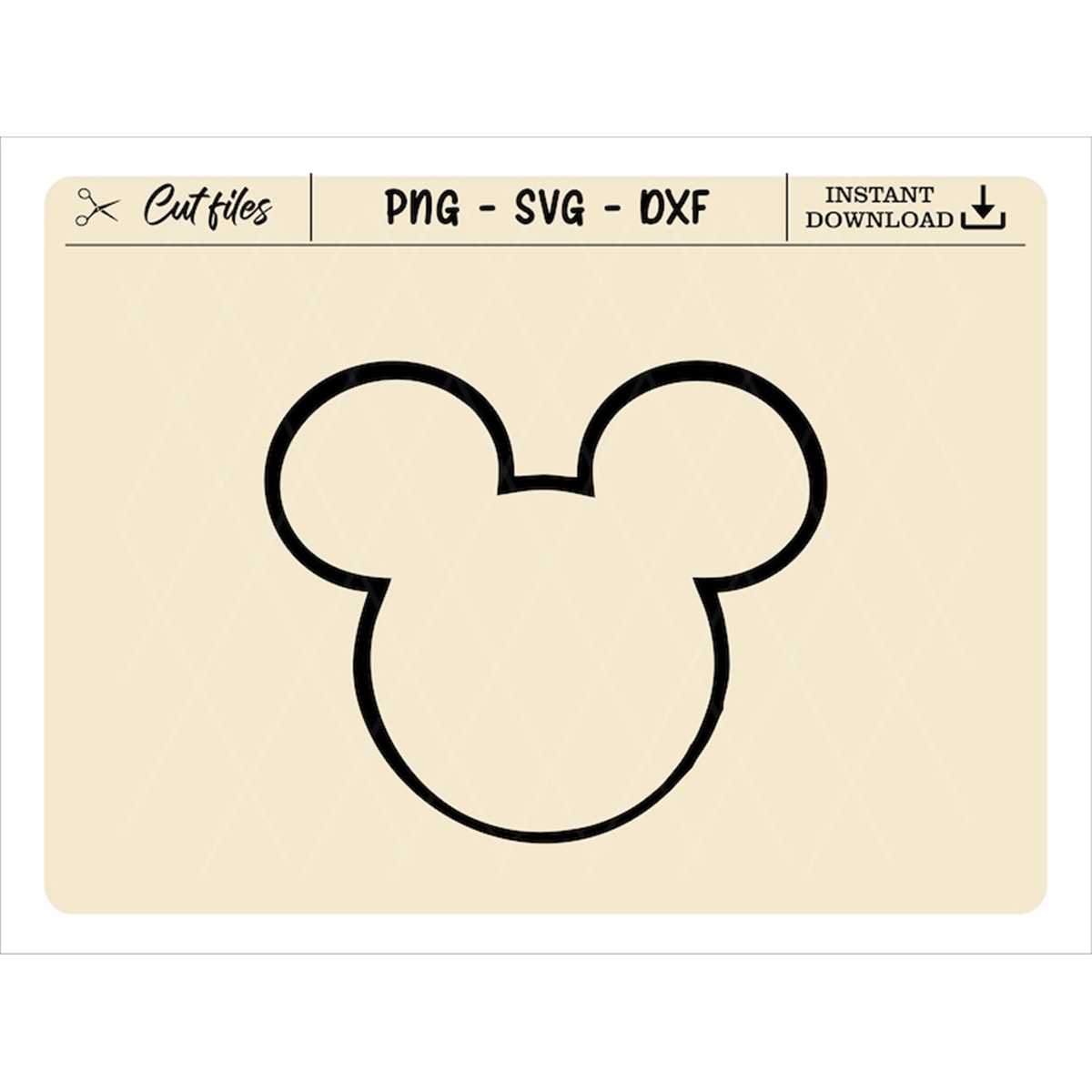 Mouse Head Outline svg, Digital Download, Clipart mouse head | Inspire ...