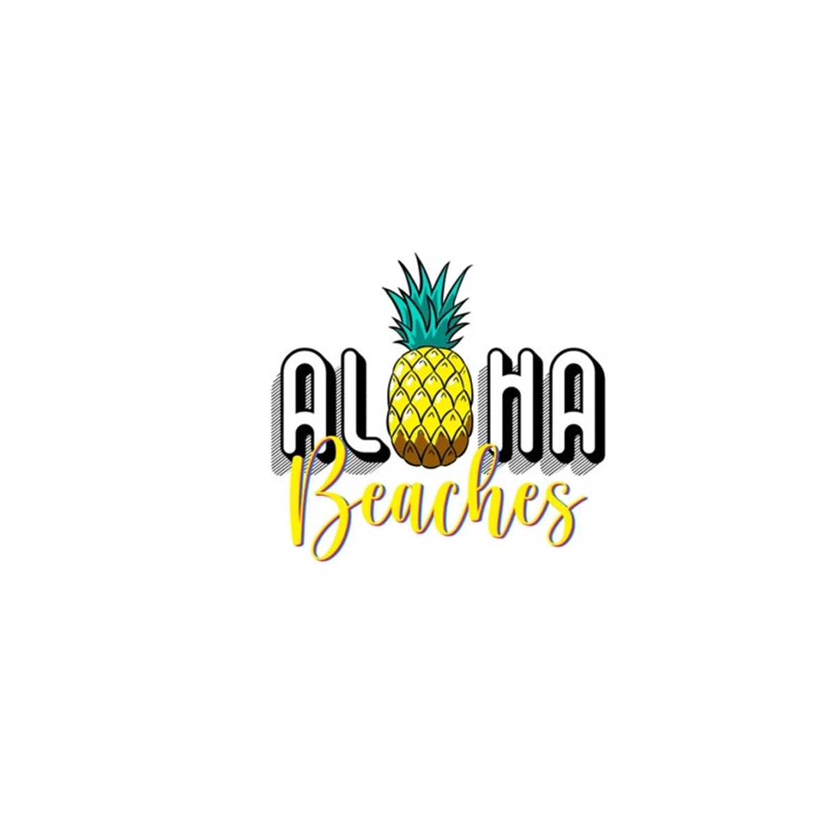 Aloha Beaches Svg Cut File, Aloha Pineapple Svg Png, Aloha B | Inspire ...