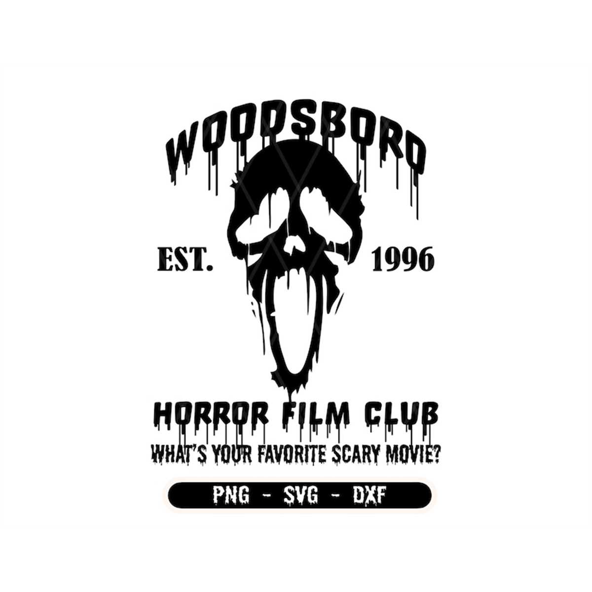 Woodsboro SVG, Horror svg, Horror Film Club svg , Horror Cha - Inspire ...
