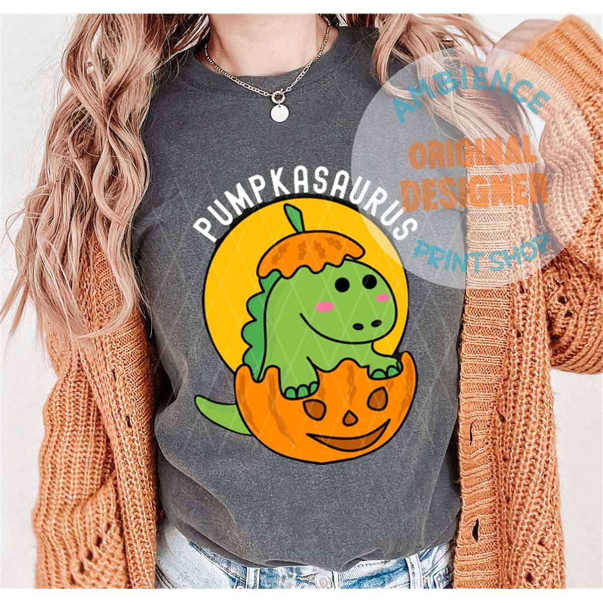 Pumpkasaurus Halloween Png, Dinosaur Pumkin Svg, Halloween D | Inspire ...