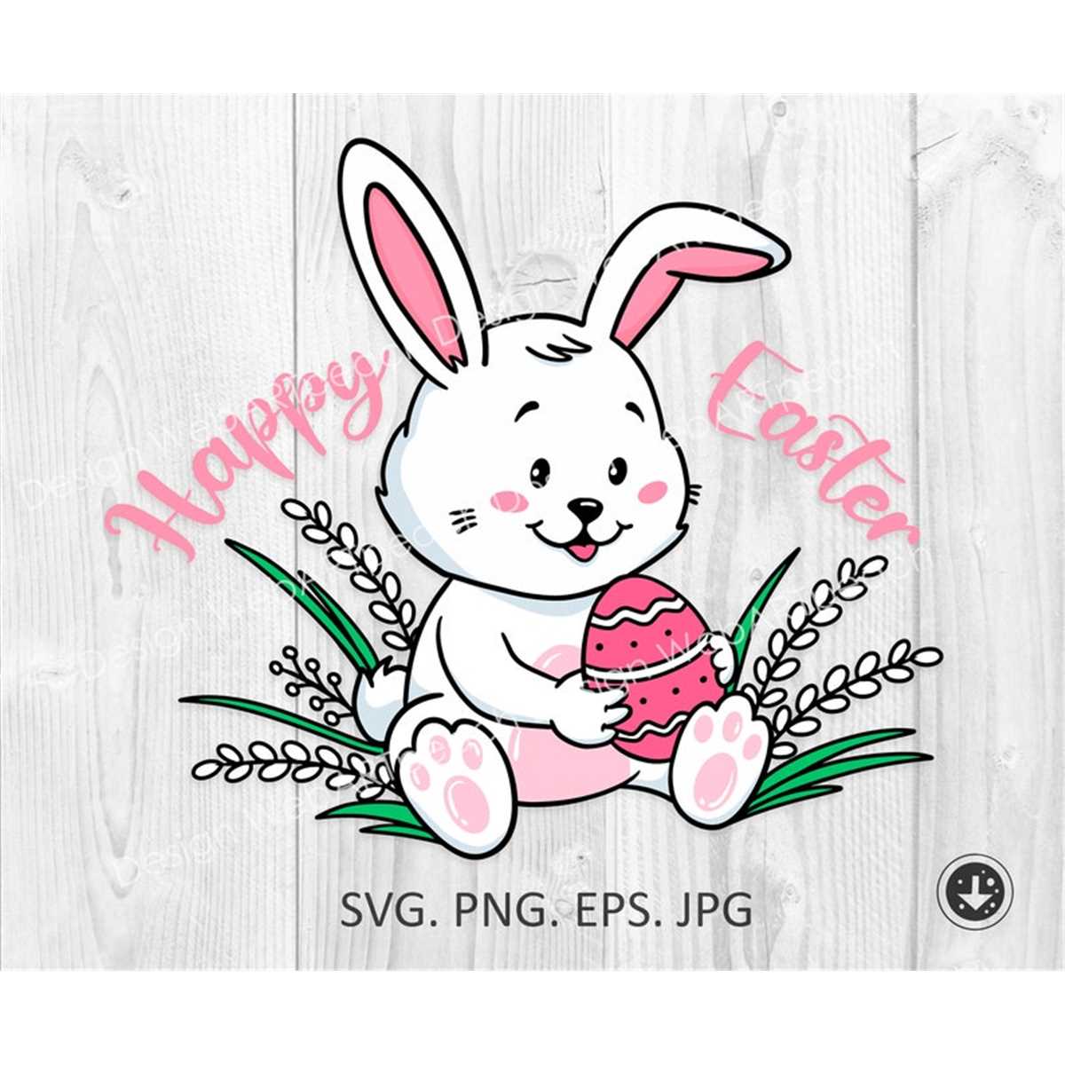 Easter Bunny SVG, Bunny SVG, Spring Svg, Easter Egg Svg East | Inspire ...