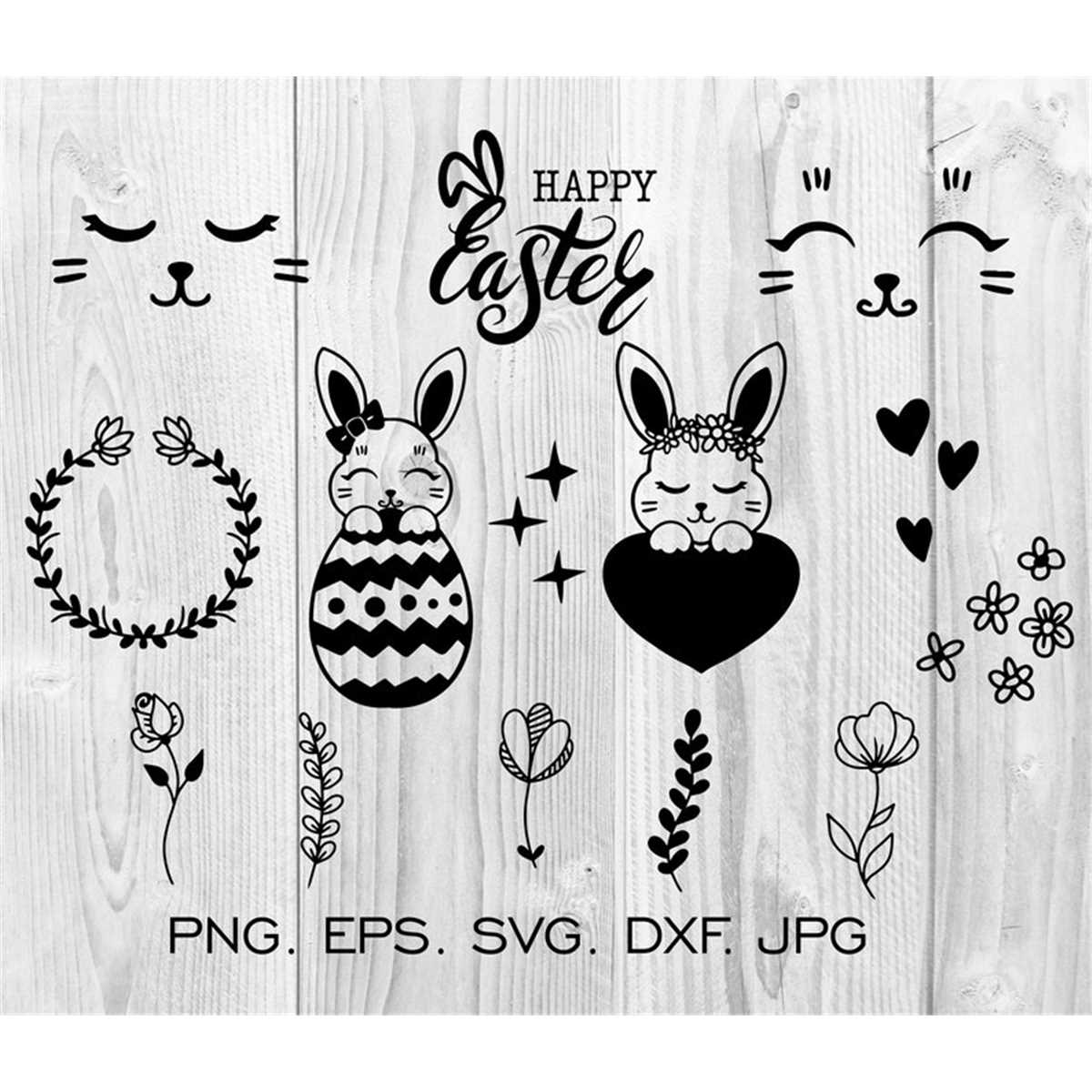 Easter Clipart Easter SVG bundle Easter Bunny Svg Easter Egg | Inspire ...