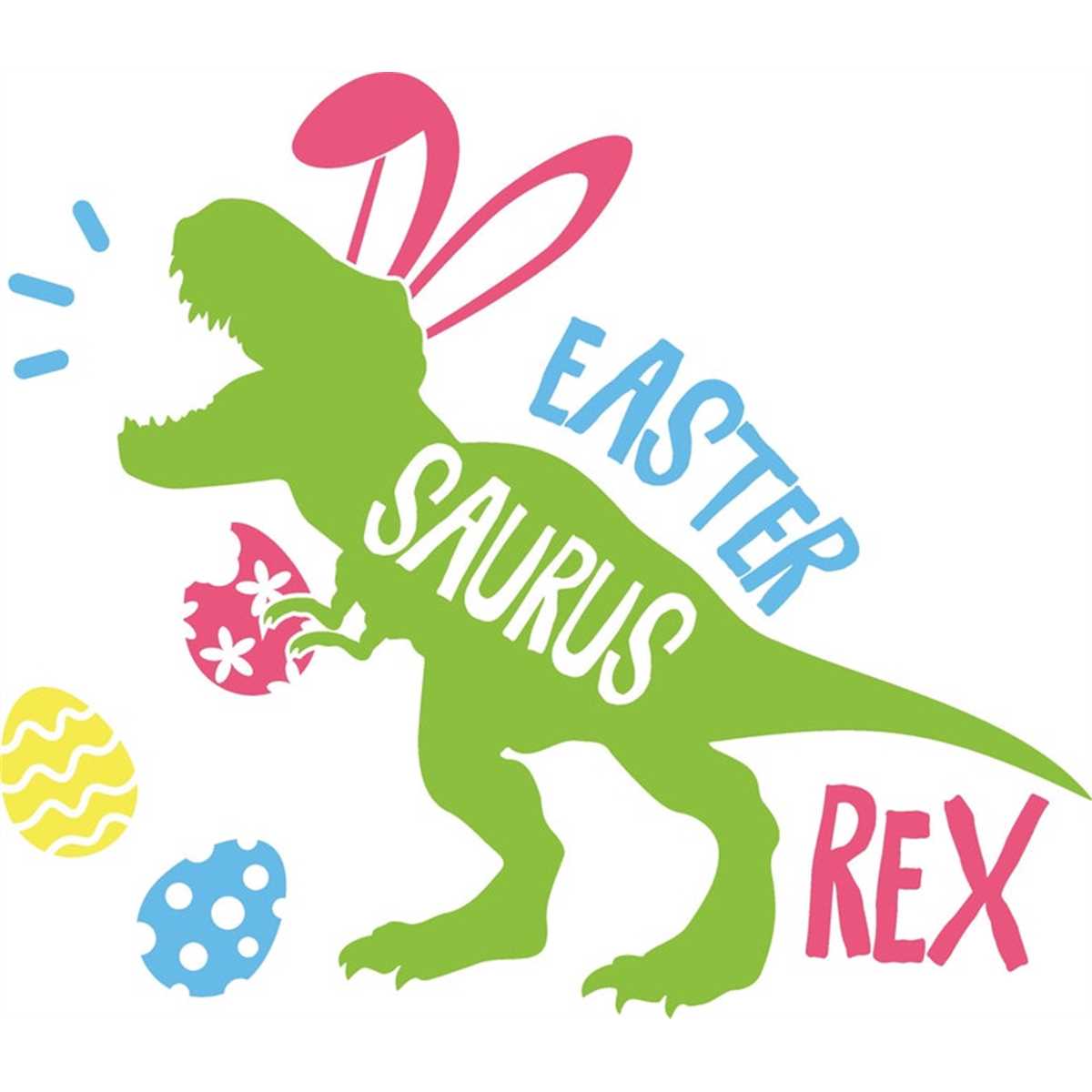 Easter Dinosaur Svg, Happy Easter Cut Files, T-Rex Bunny Svg | Inspire ...