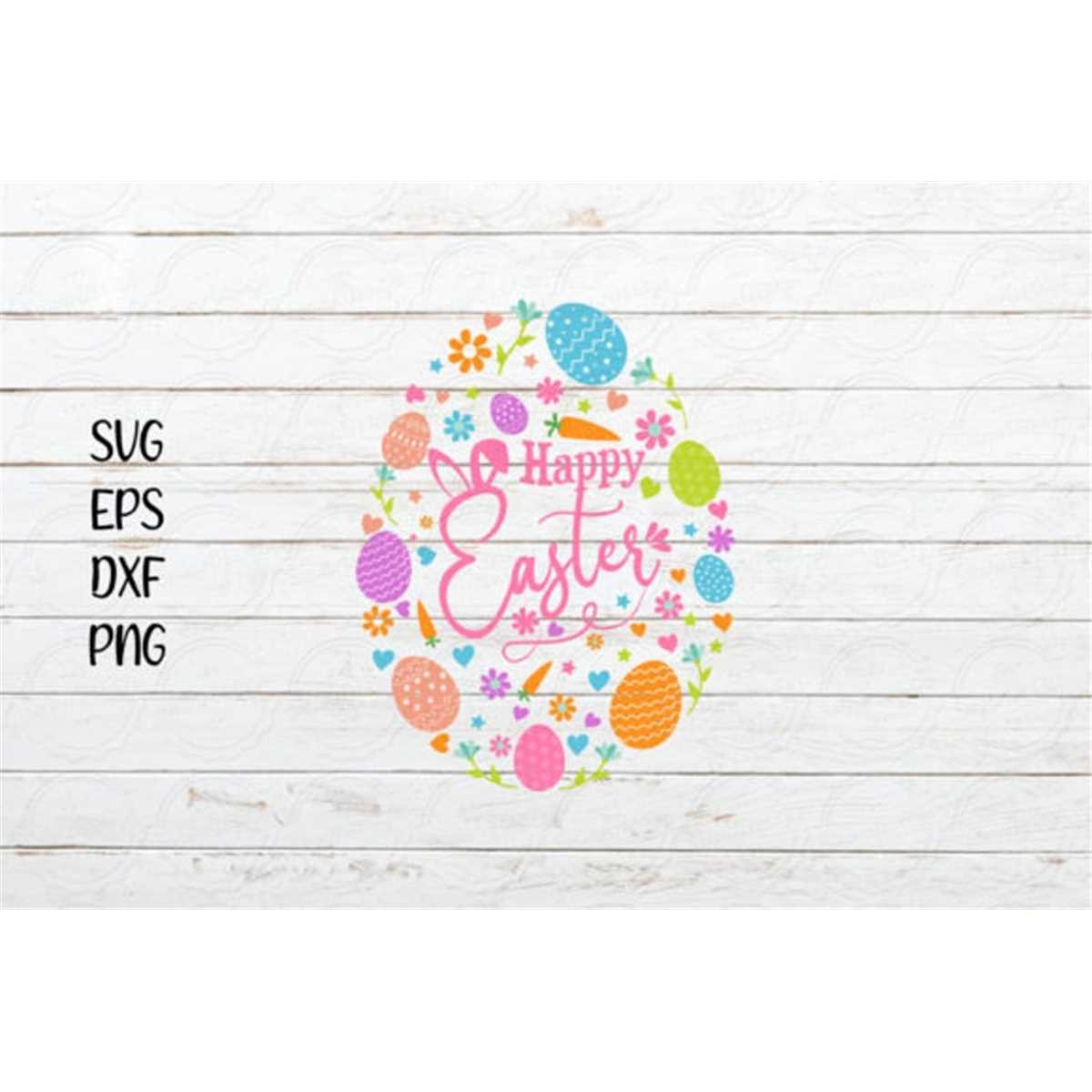 Happy Easter SVG, Easter Bunny SVG, Easter Cut File for Cric - Inspire Uplift